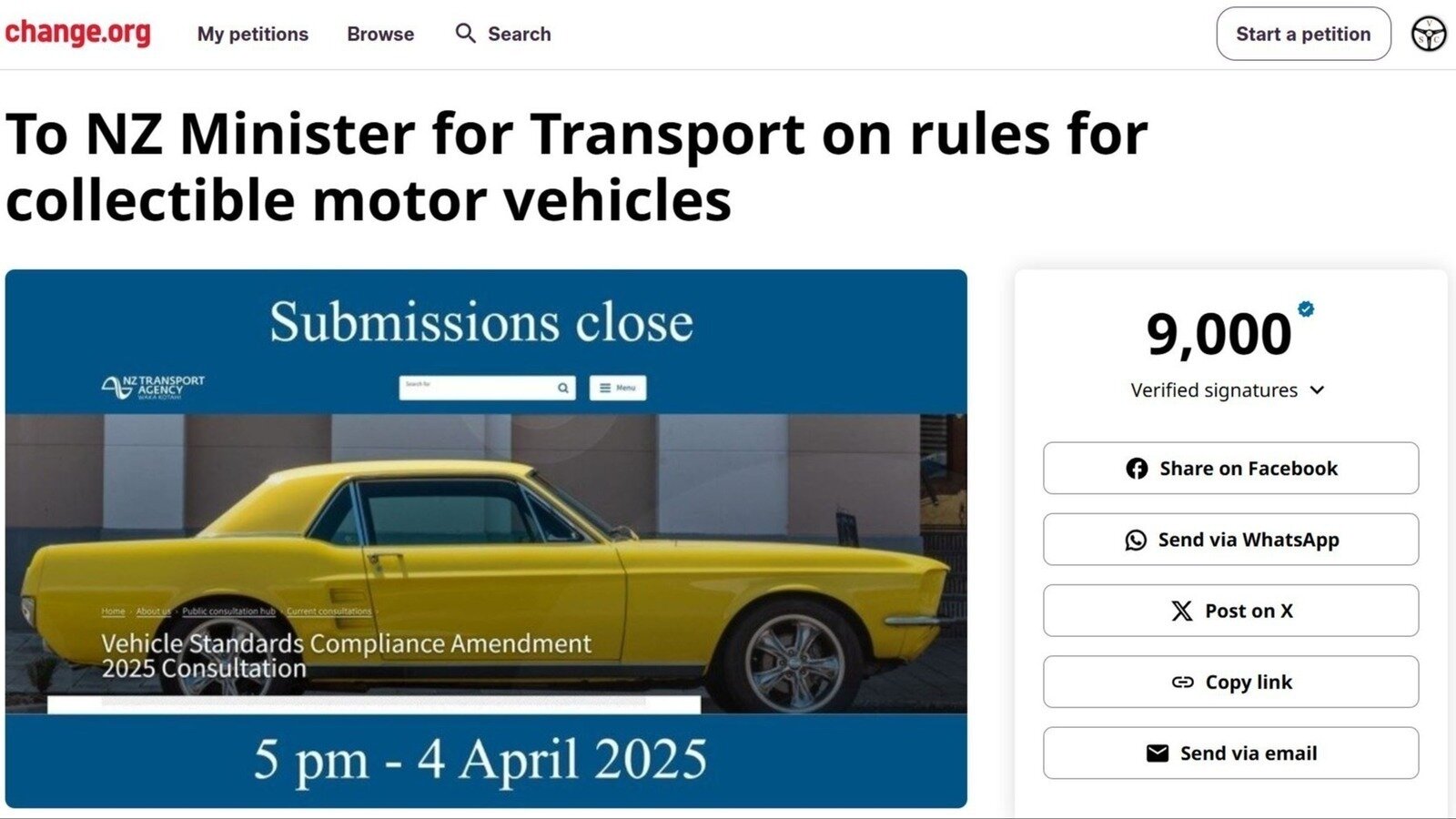 Petition update · 9000 Signatures and one week to go on your ...