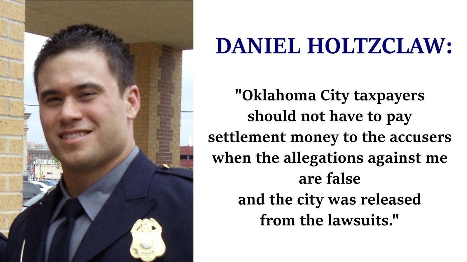 Petition update · PRESS RELEASE: Oklahoma City ignores Daniel Holtzclaw ...
