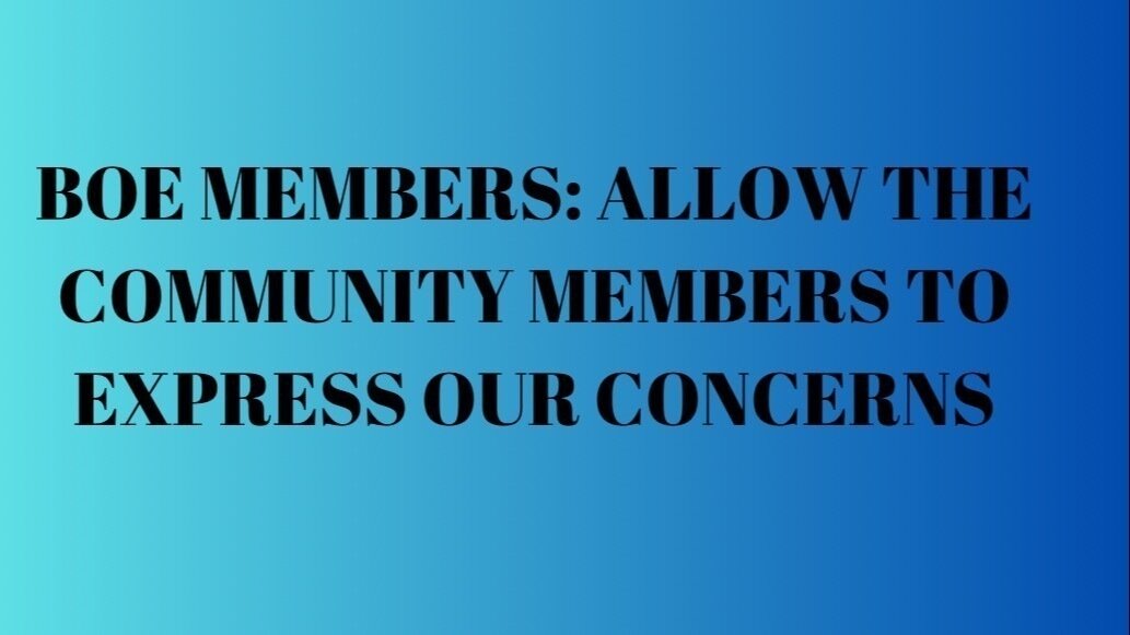 Petition · CATSKILL BOE MEMBERS: ALLOW THE COMMUNITY MEMBERS TO EXPRESS ...