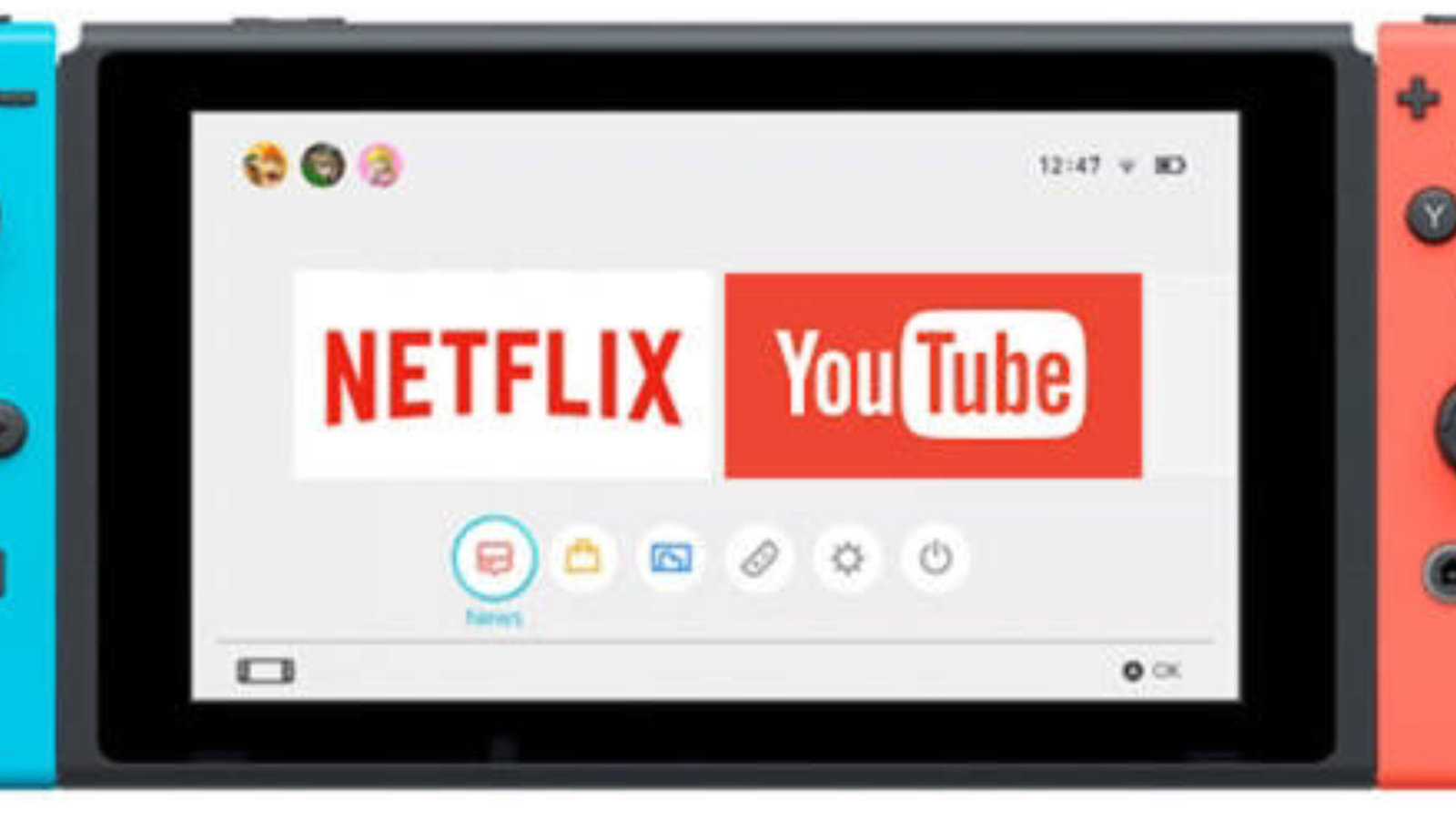 Switch nintendo netflix store
