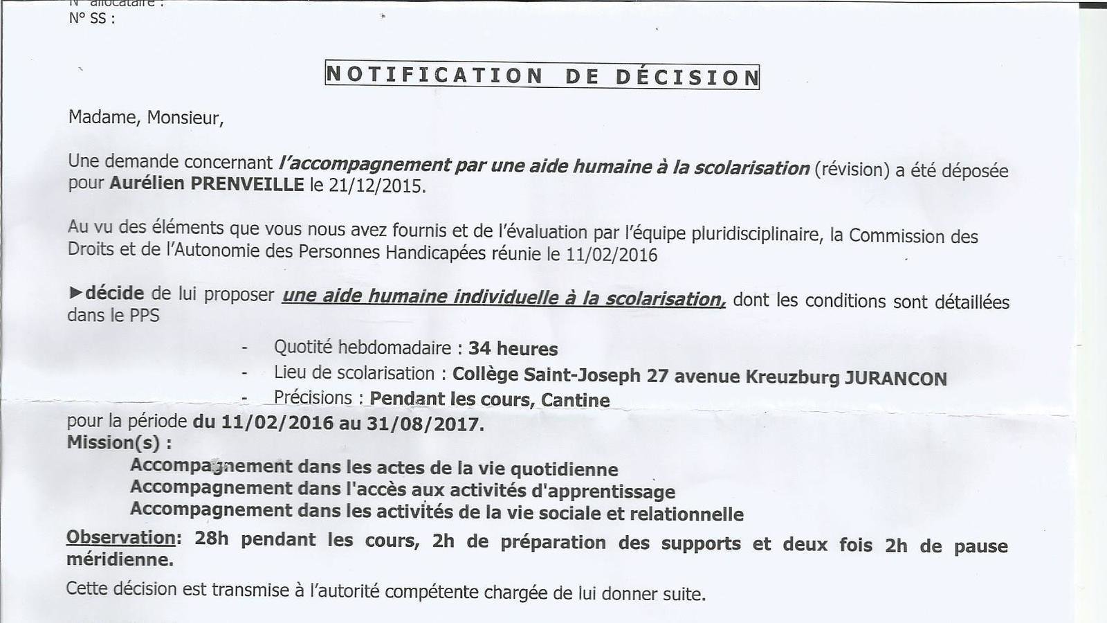 Pétition · Non Respect de la notification de décision mdph - France ...