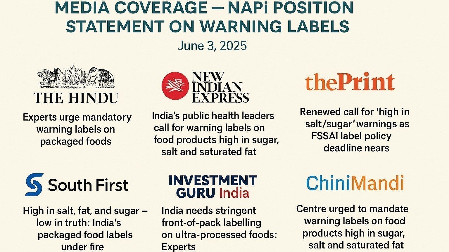 Petition update · Momentum Builds for Warning Labels on Junk Food ...