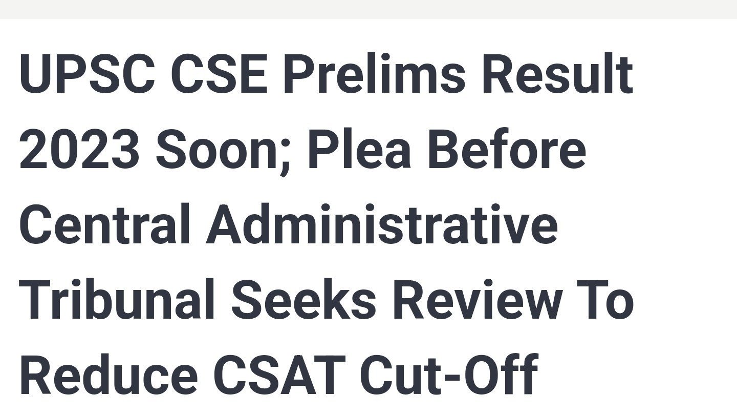 Petition · UPSC CSAT CUTOFF REDUCTION - India · Change.org