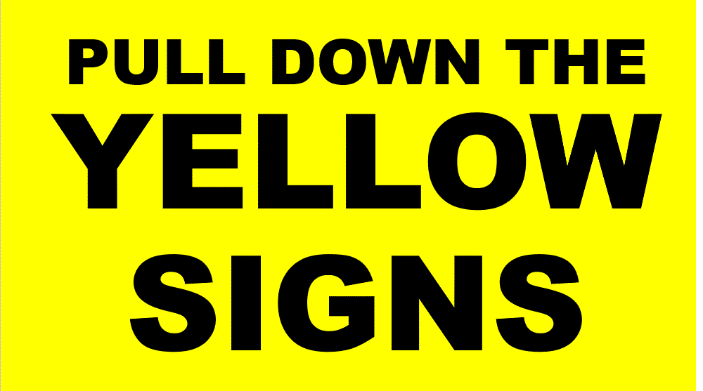 Petition · Remove the yellow protest signs in St Lucia - Australia ...