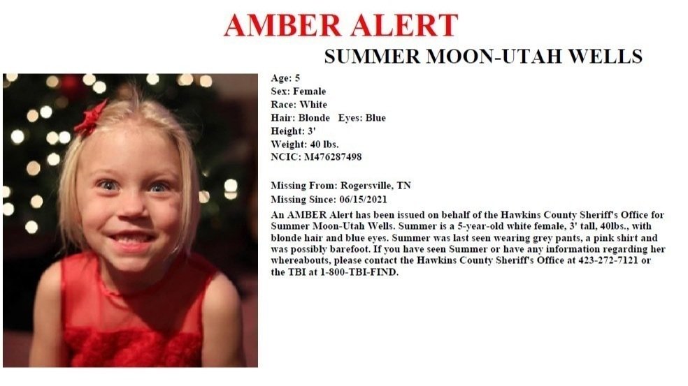 Petition · Update Summer Wells Amber Alert poster! - United States ...