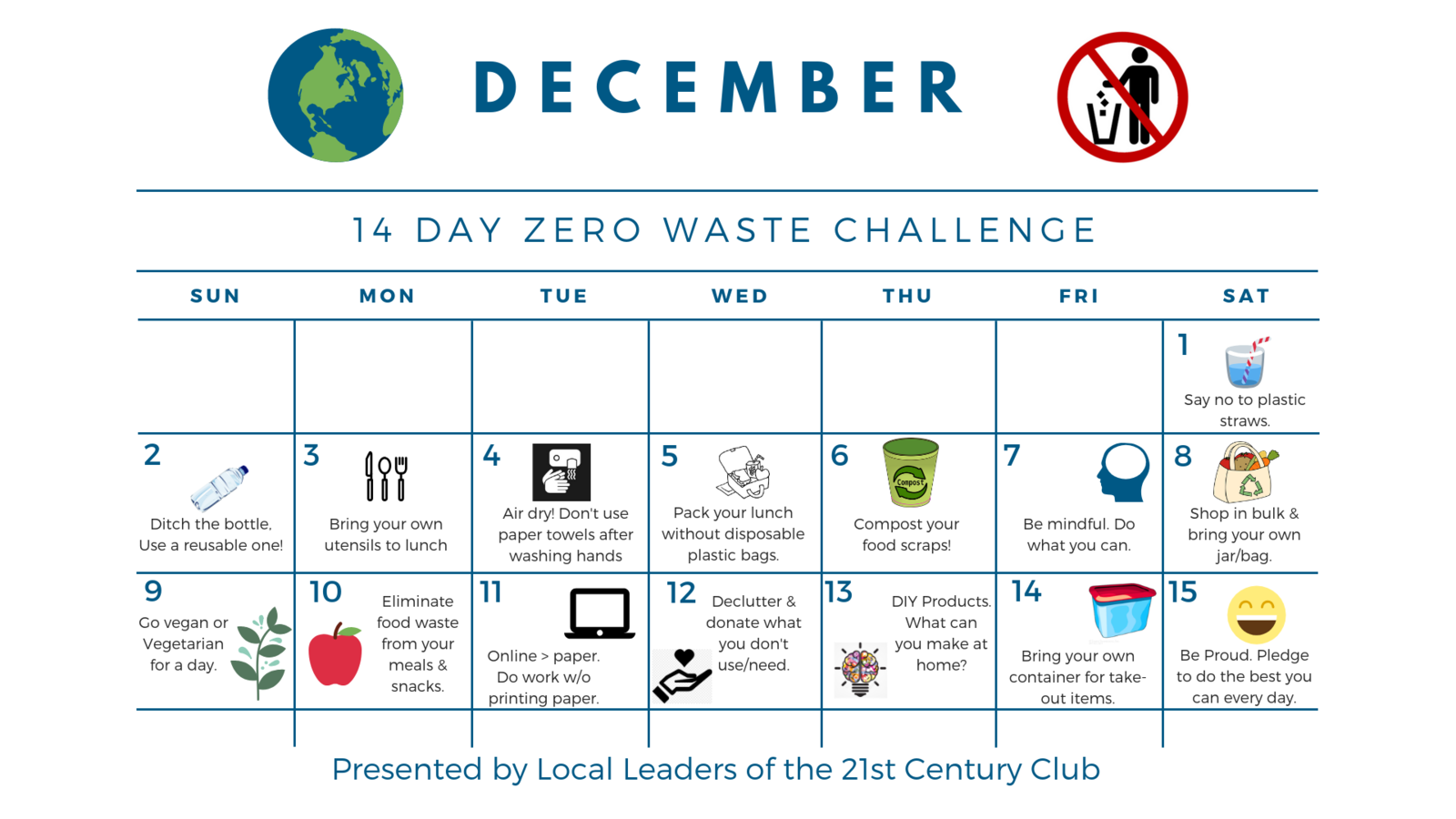 Petition · December: 14 Day Zero Waste Challenge - United States ...