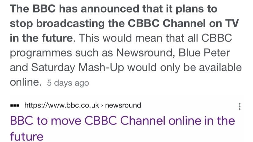 Petition · Keep CBBC on TV - don’t take it away from Children and ...