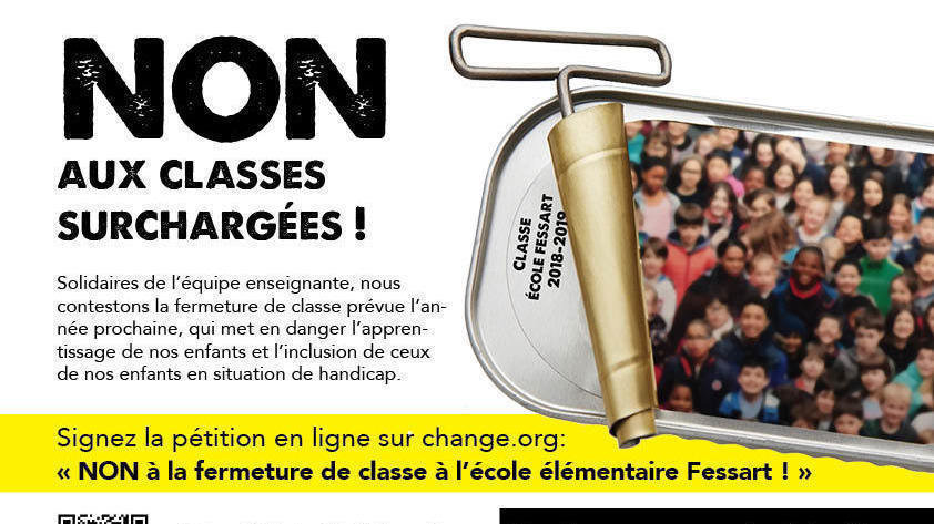 Pétition · Non à La Fermeture De Classe à Lécole élémentaire Fessart