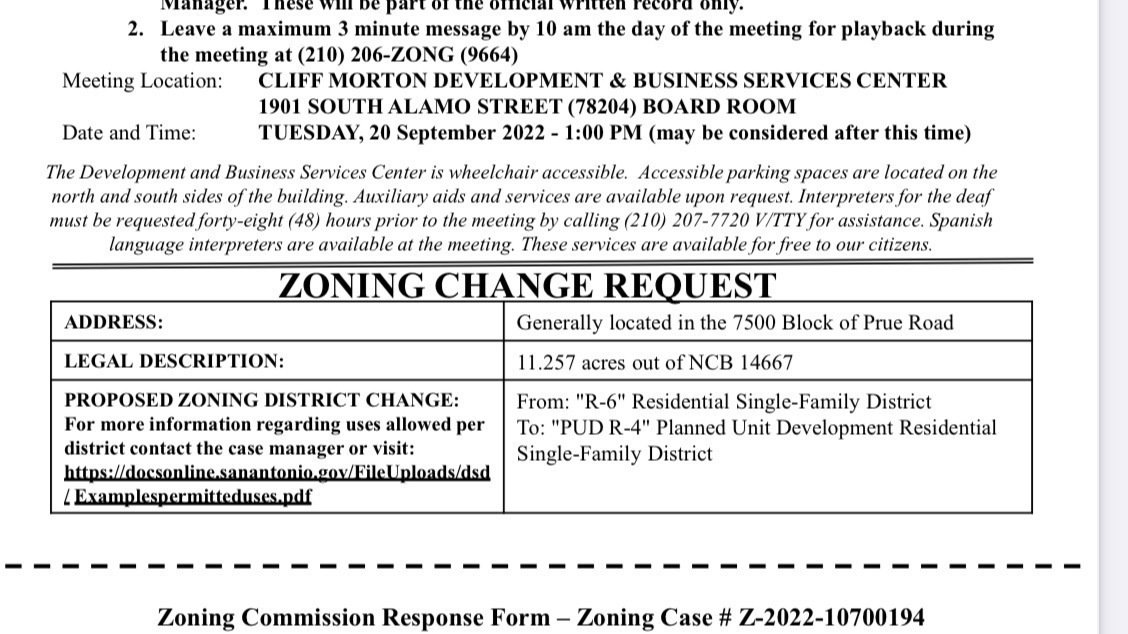 Petition update · Official Re-Zoning Notice Released - Make Your Voice ...