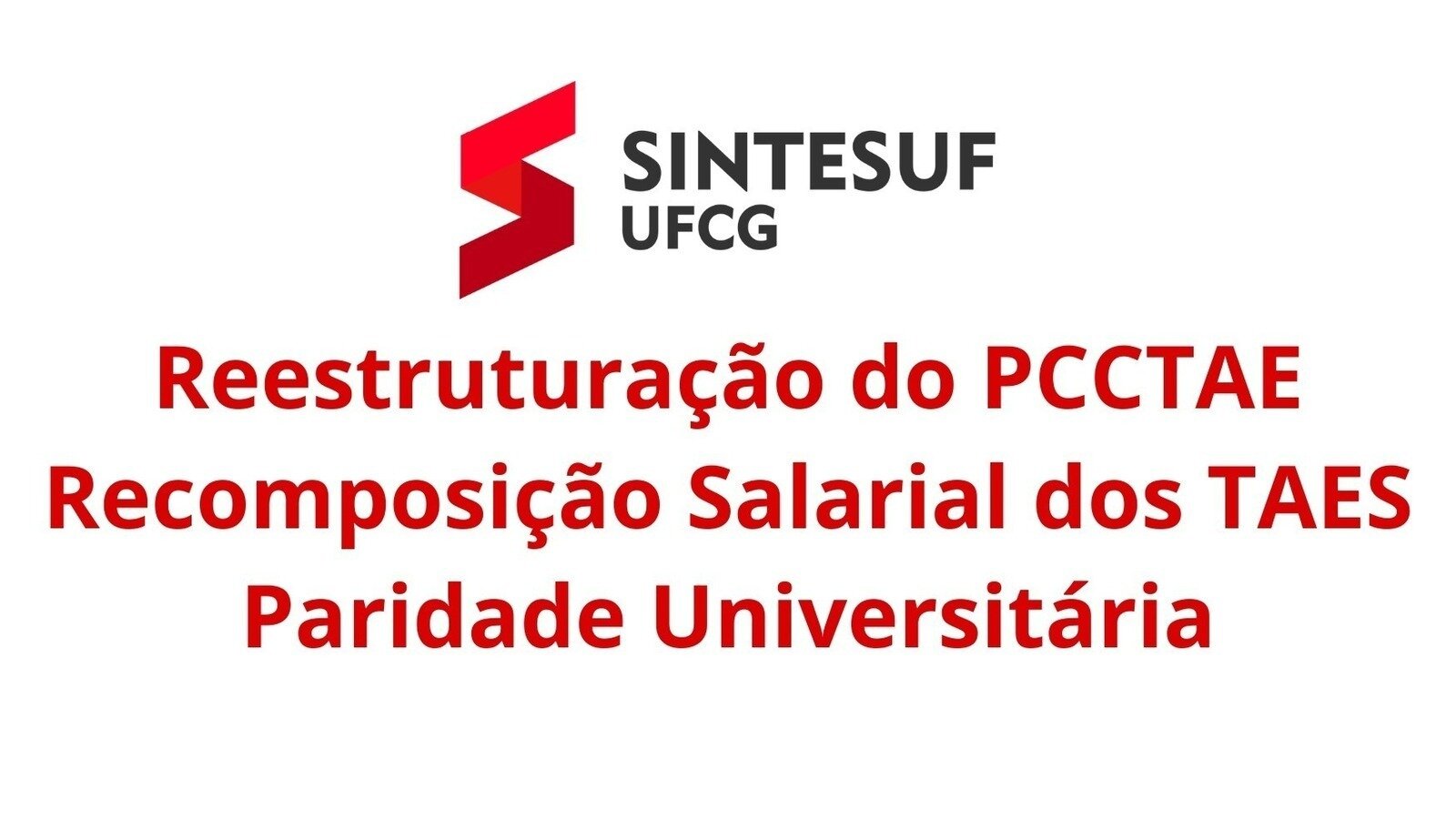 Abaixo-assinado · Reestruturação do PCCTAE, Recomposição Salarial dos ...