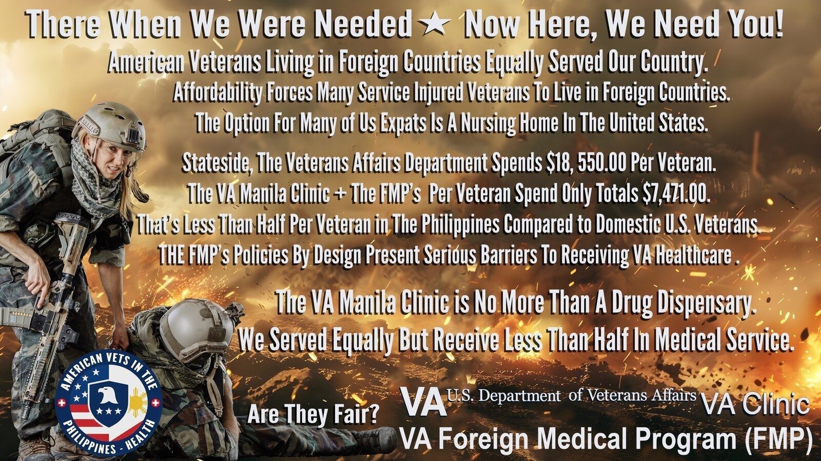 Petition · Full VA Health Care for American Veterans Overseas — Join the Fight #EqualCareForVets ...