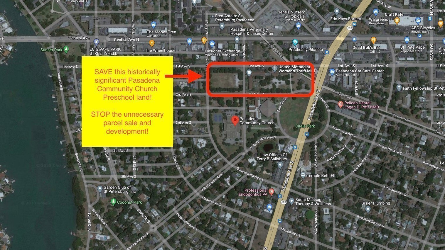 Petition · SAVE the Pasadena Community Church Preschool Land! STOP the ...