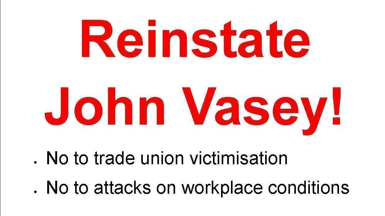 Petition · Reinstate John Vasey - United Kingdom · Change.org