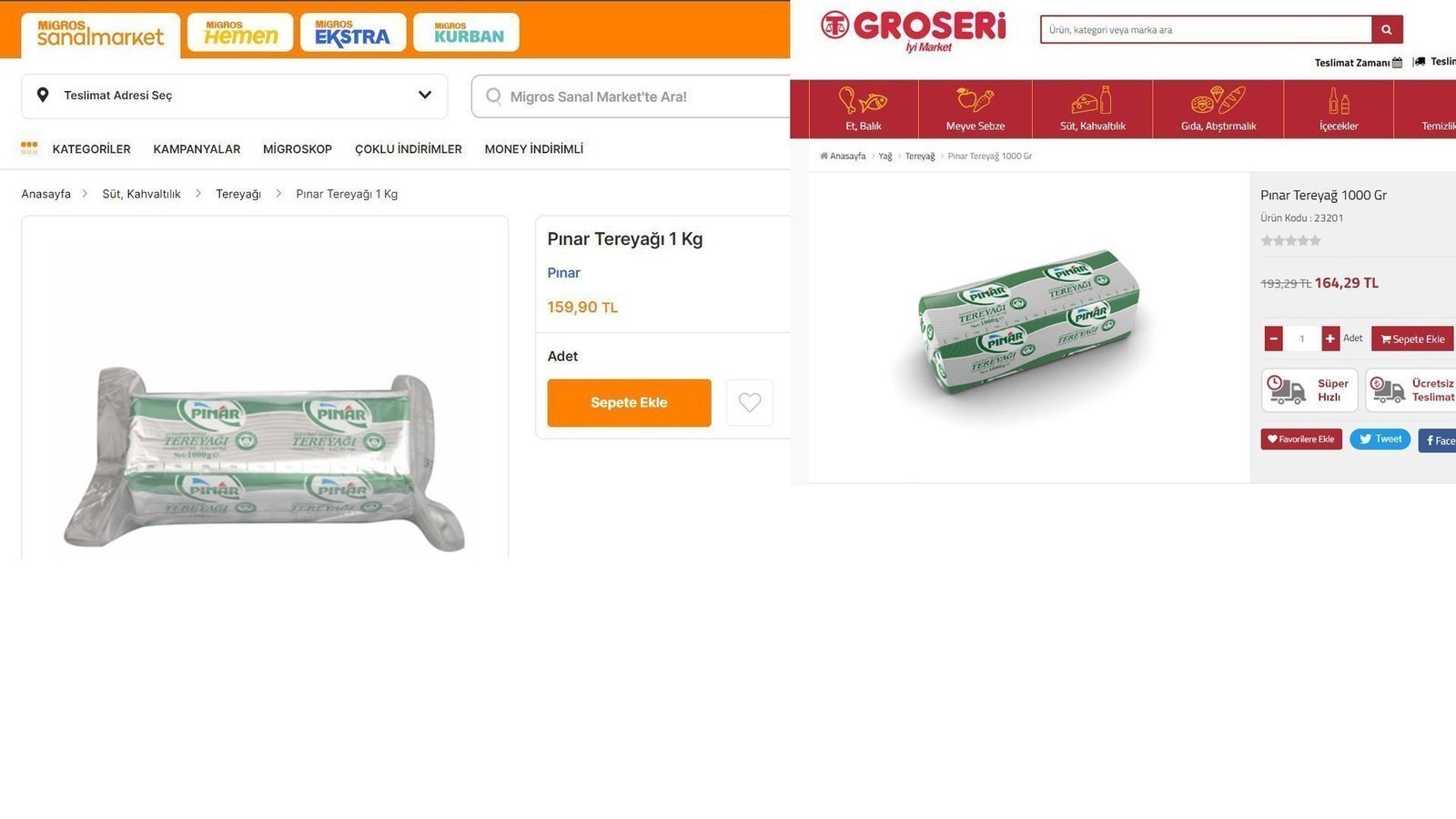 Petition · Different pricing for the same product in markets - Türkiye ...