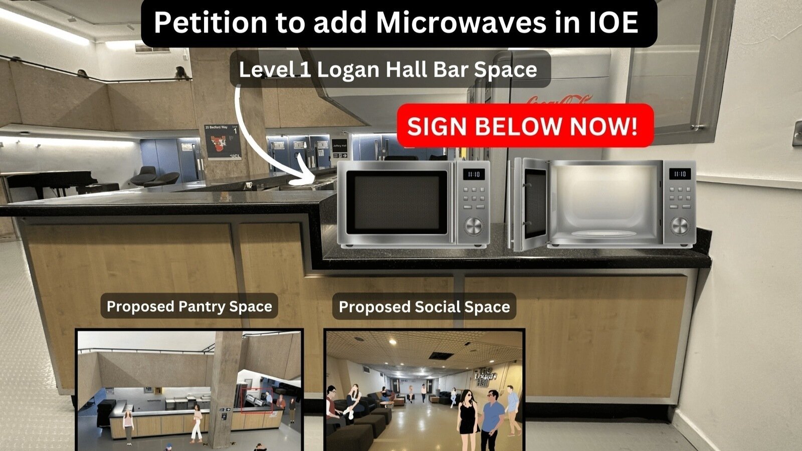 Petition · Add Microwaves and a Communal Pantry Space in the IOE ...