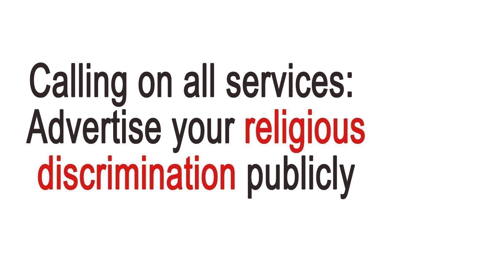 Petition · Proudly display your religious discrimination - Australia ...