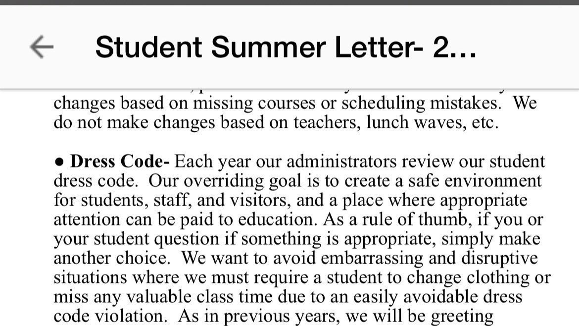 Petition · Get rid of the high school dress code. - United States ...