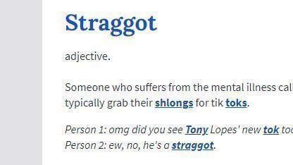 Petition · Change labeling of a word "Straggot" on Urban Dictionary ...