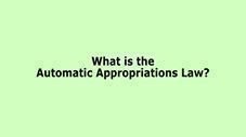 Petition · Repeal of the Automatic Appropriations Law for Debt ...