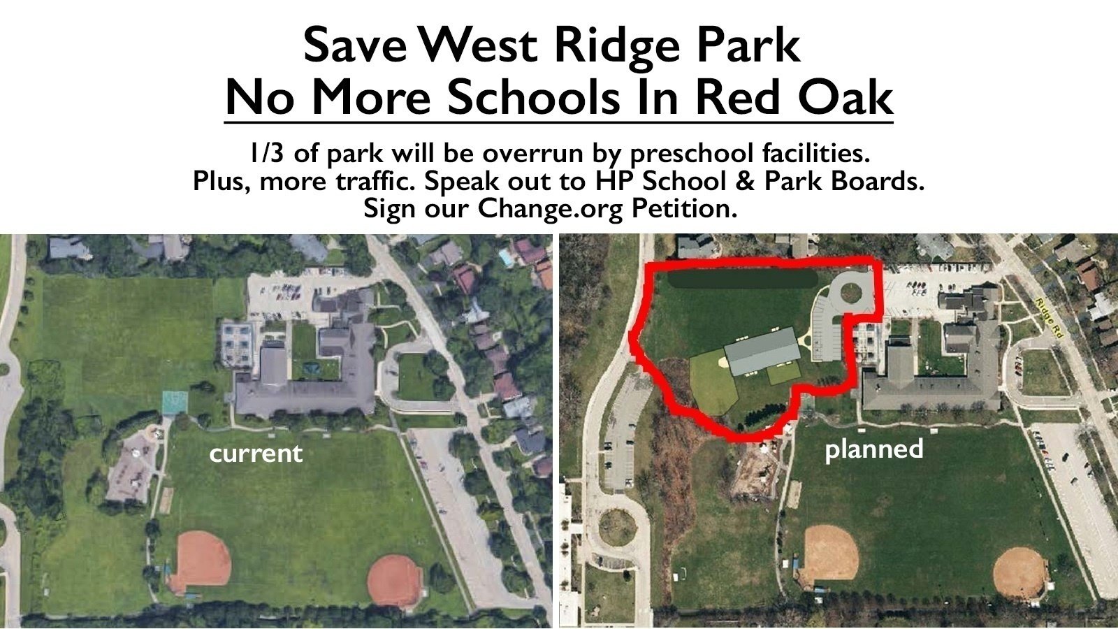 Petition · Save West Ridge Park • No More Schools In Our Area ...