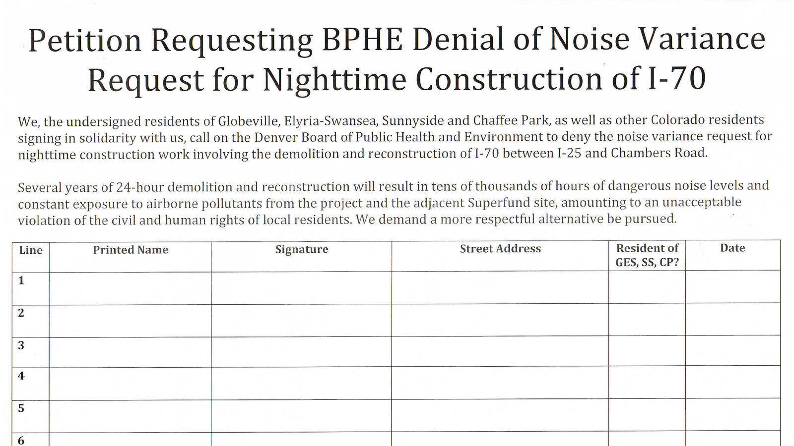 Petition · Stand With the Human and Civil Rights of North Denver ...