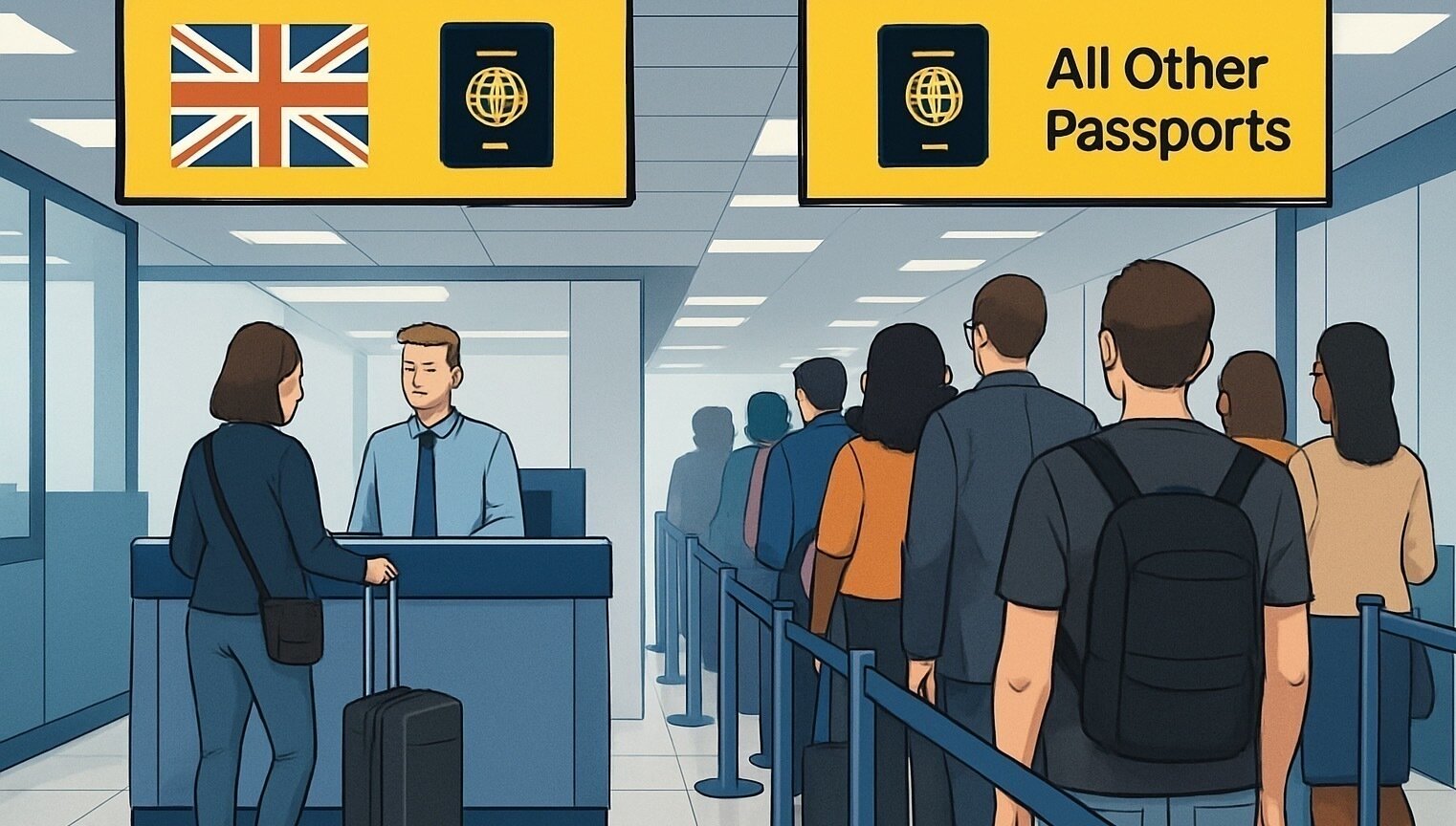 Petition · Create dedicated lanes for British passport holders - United ...