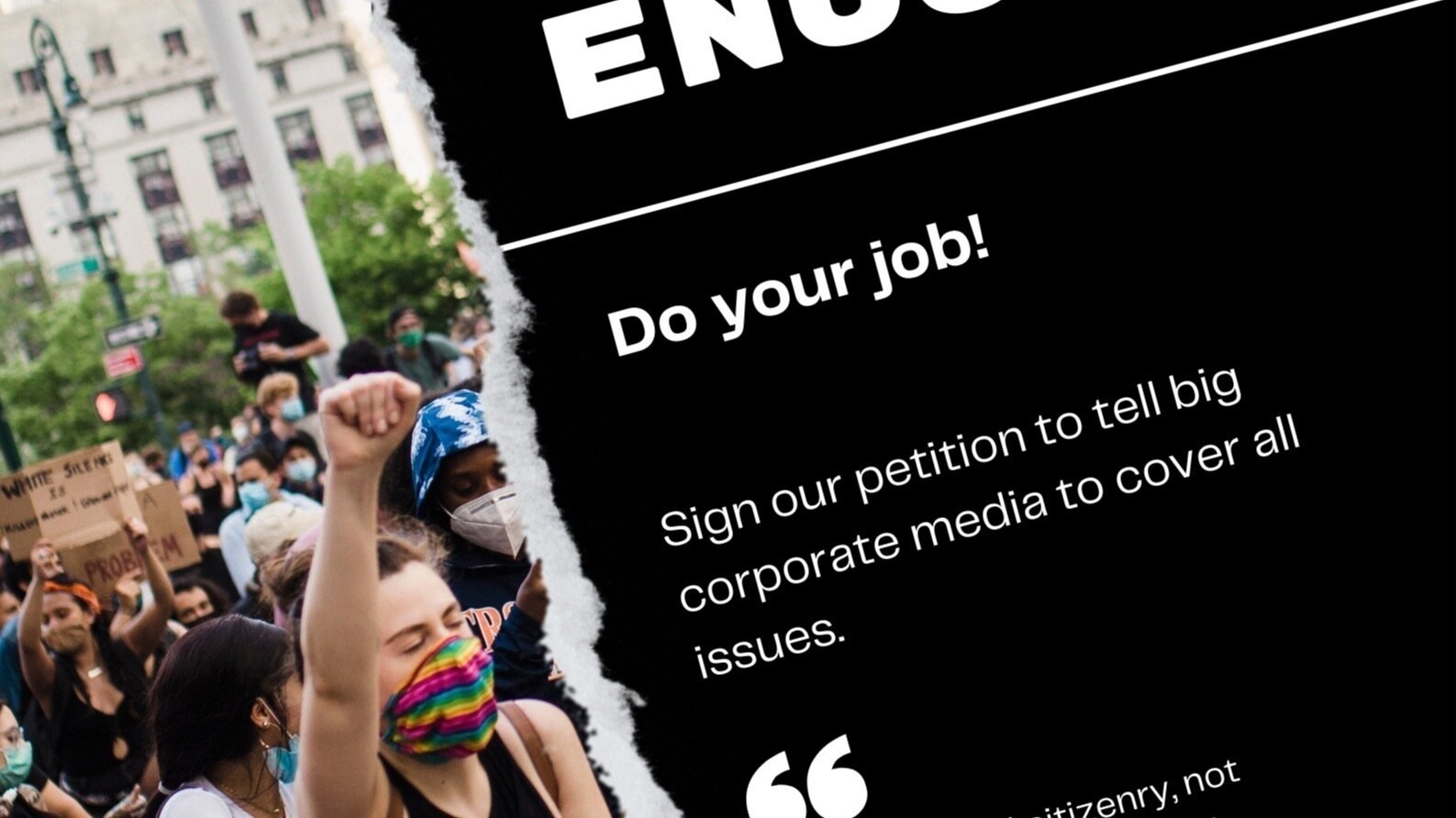 Petition · Demand Equitable News Coverage of Peaceful Protests Globally ...