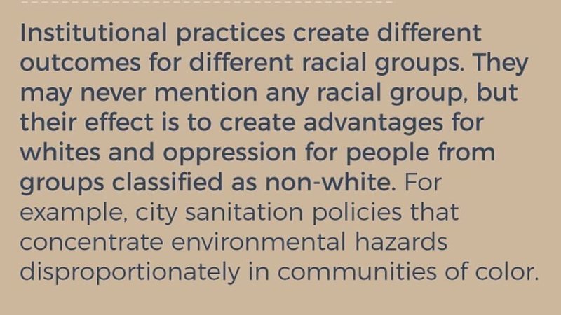 Petition · Include Systematic Racism in the Definition of Racism ...
