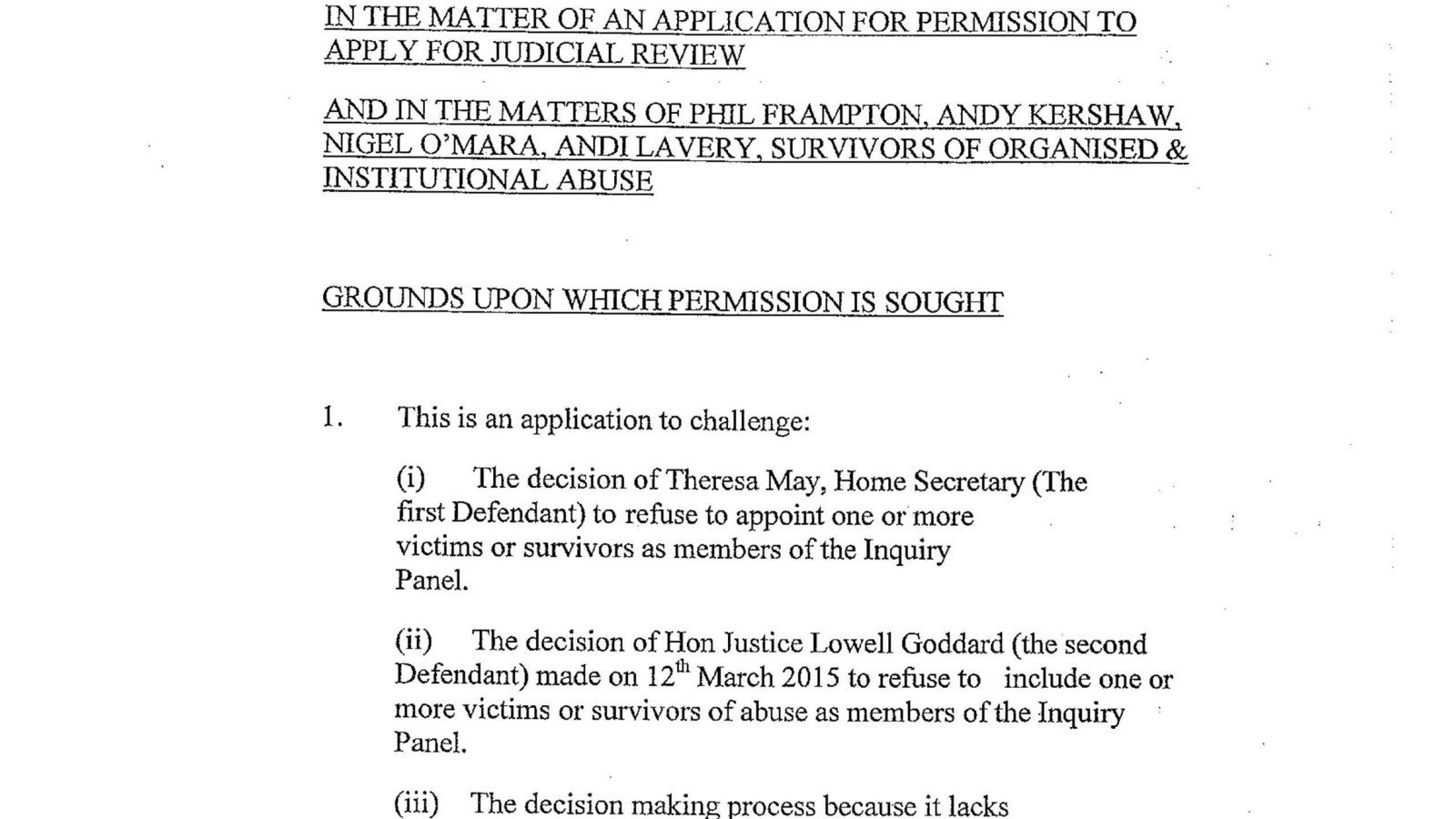 Petition · End Ban on Abuse Survivors being Full Members of Child Abuse ...