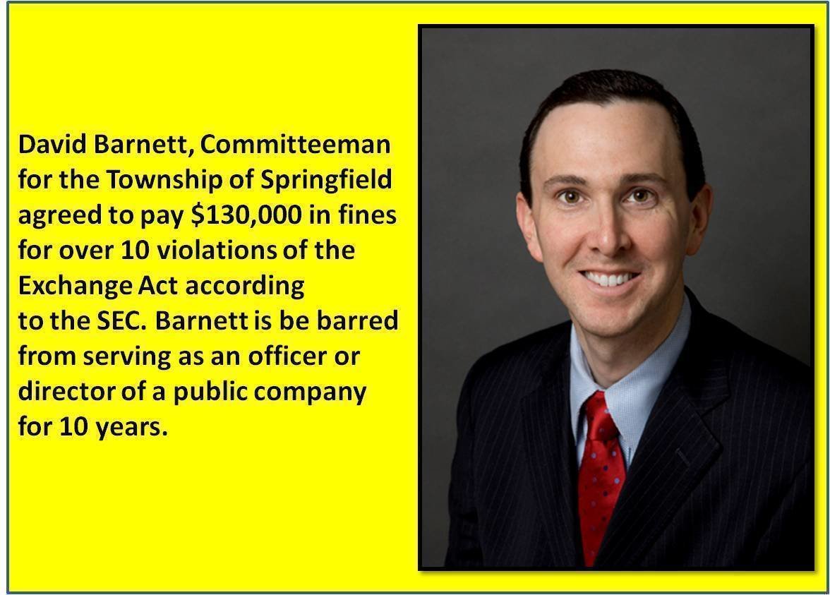 Petition · Committeeman David Barnet, Township of Springfield, NJ ...