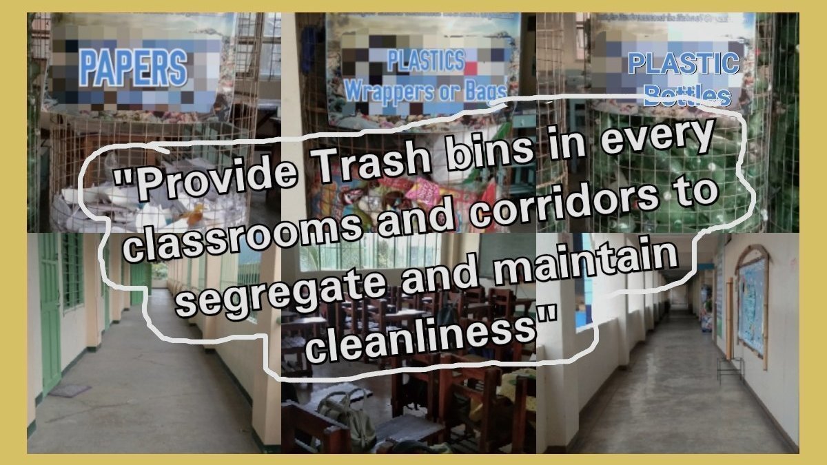 Petition · Provide Trash bins in every classrooms and corridors to ...