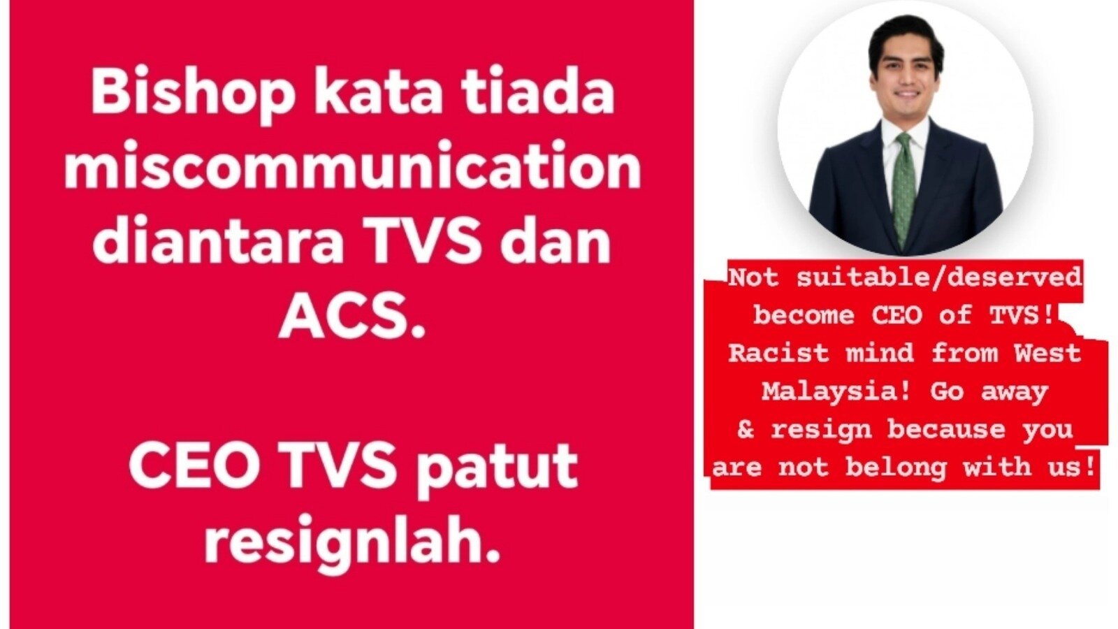 Petition · Resign "Rizal Zulkapli" to stop become CEO of TVS - Malaysia ...