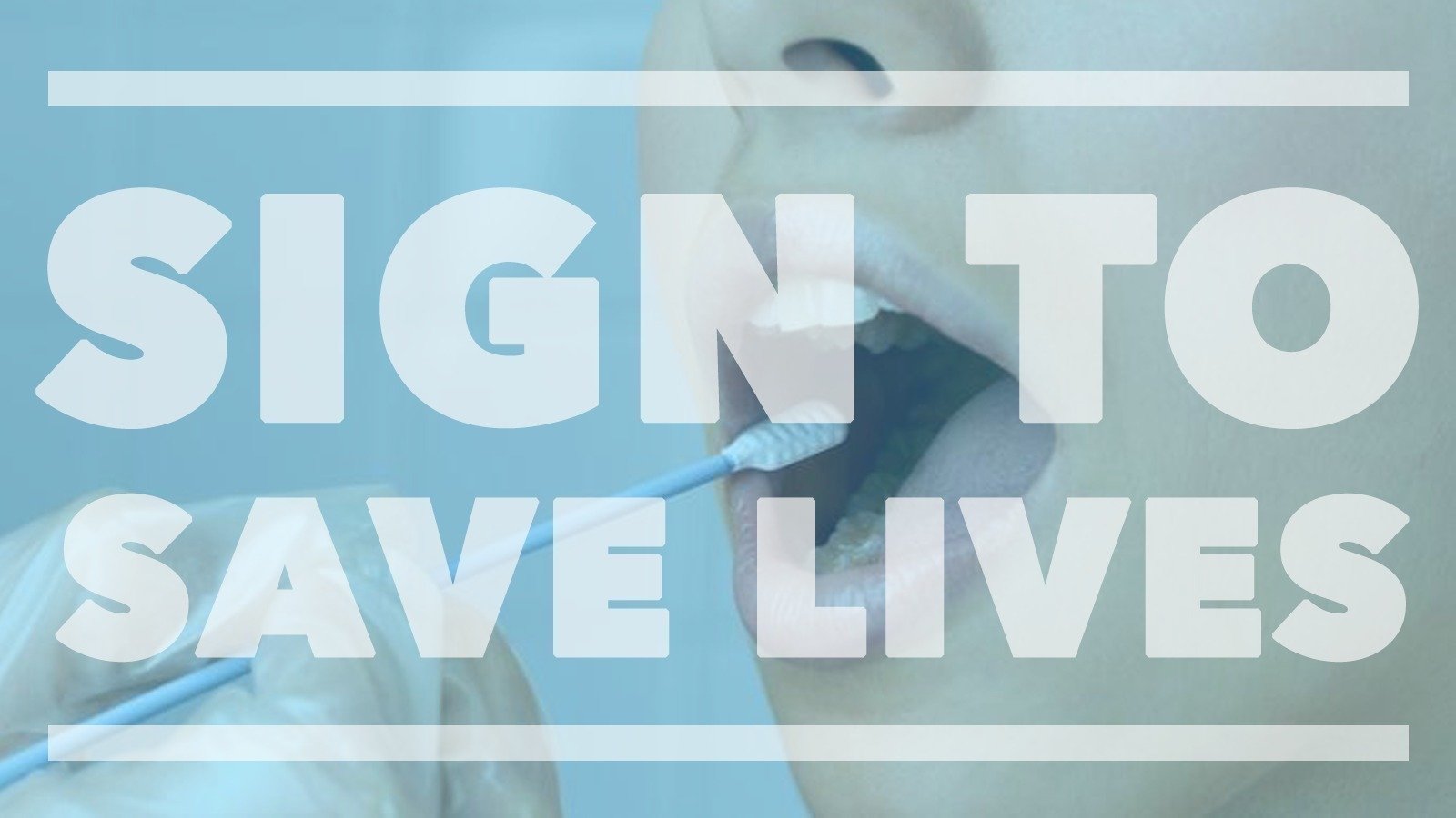 Petition · Introduce cheek swab testing to increase bone marrow/stem ...