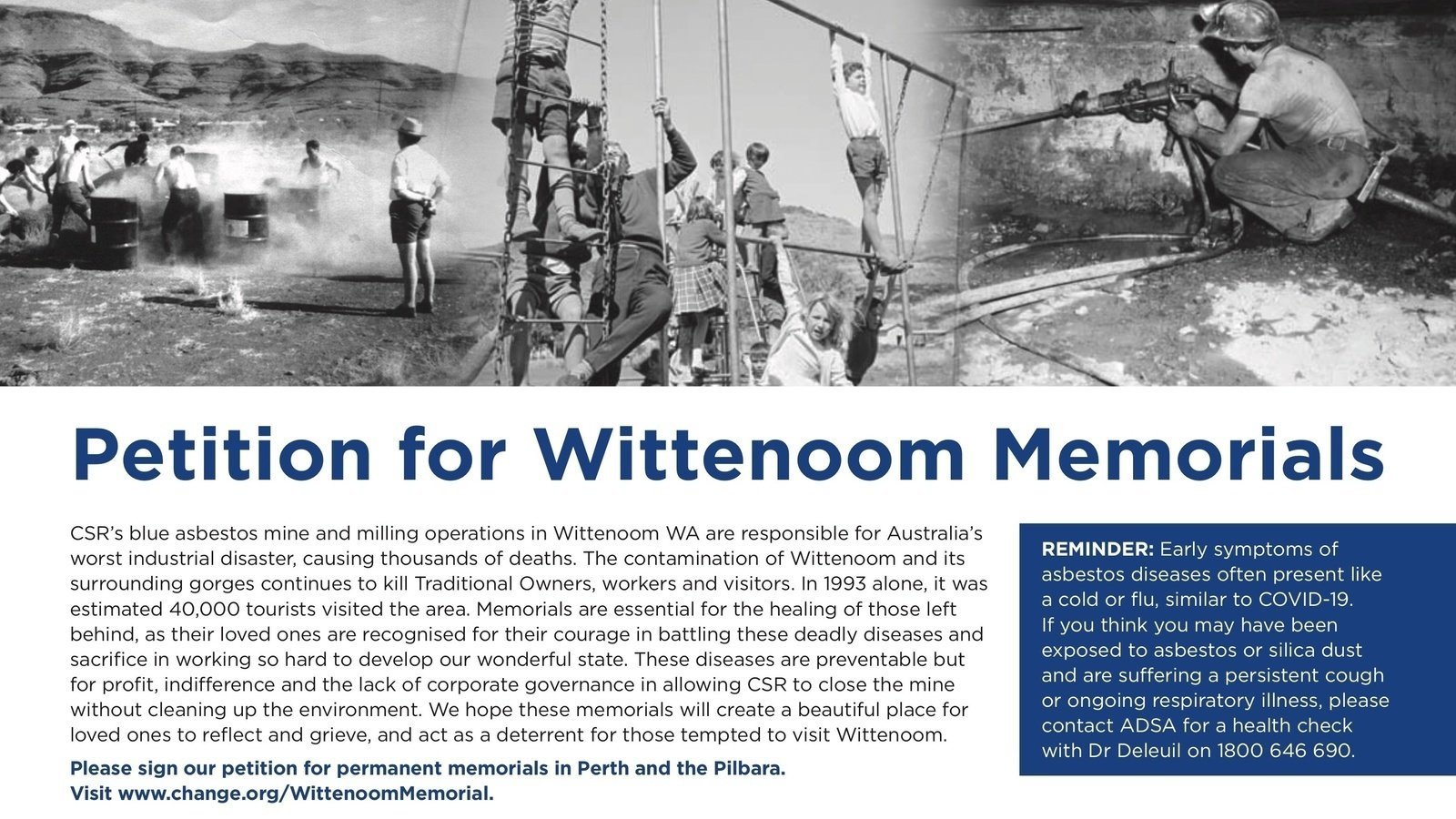 Petition update · Wittenoom Closure Bill · Change.org · Change.org