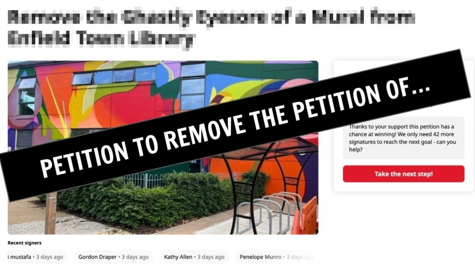 Petition · Petition to petition the petition about the Enfield Town ...