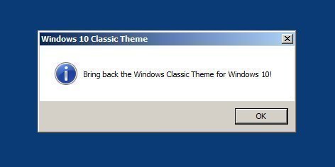 Petition · Bring back the Windows Classic Theme for Windows 10 ...