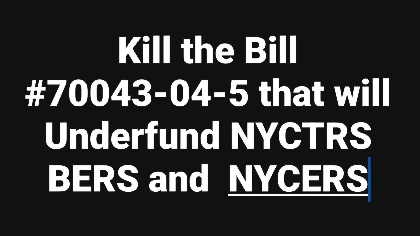 Petition · Petitioning NYS Senators to REMOVE AMENDMENT #70043-04-5 ...