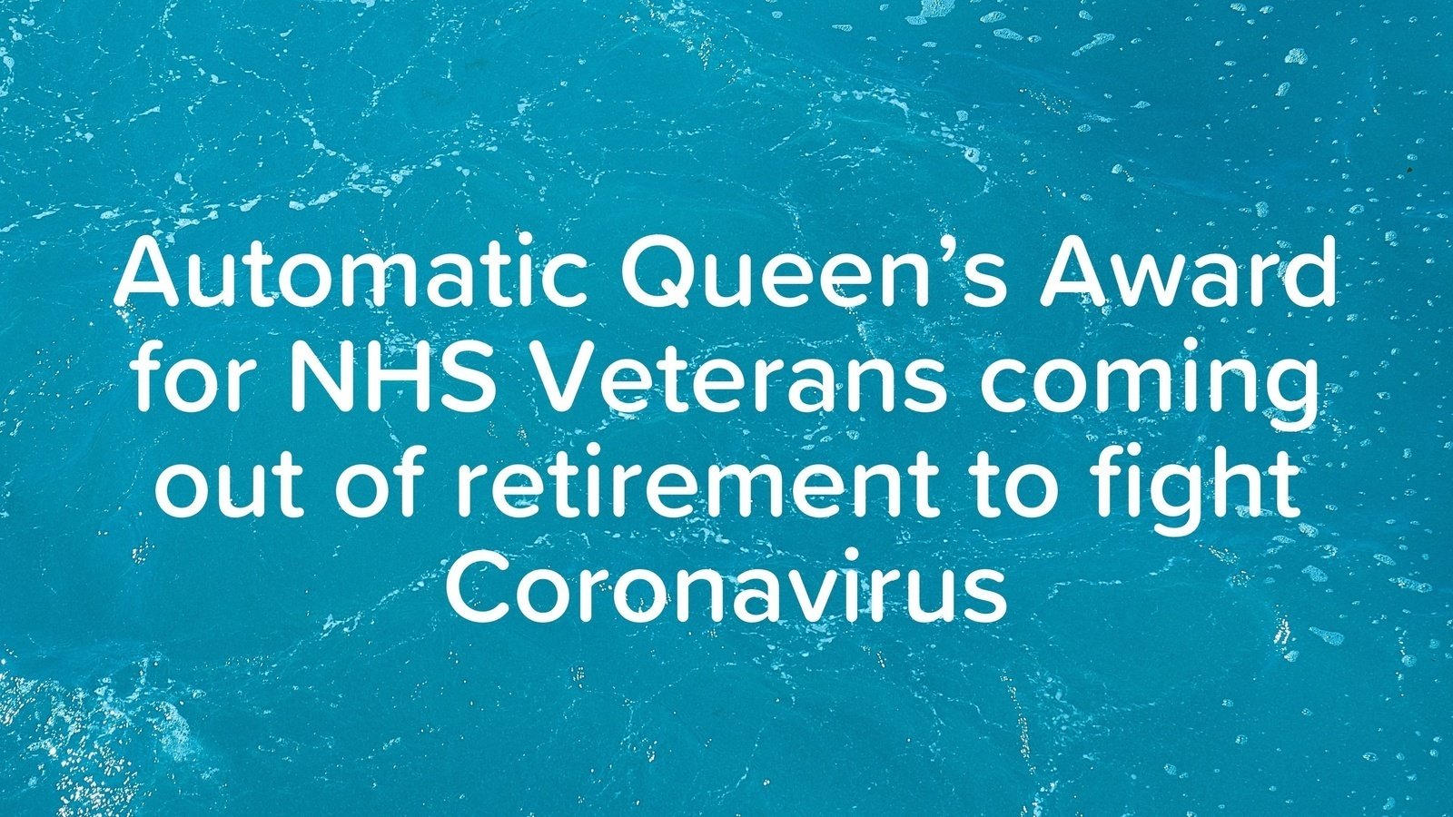 Petition · Recognition for NHS veterans - United Kingdom · Change.org