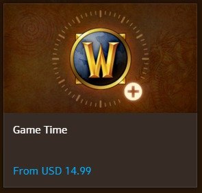 Petición · Multiple options for buying game time in Blizzard's World of ...