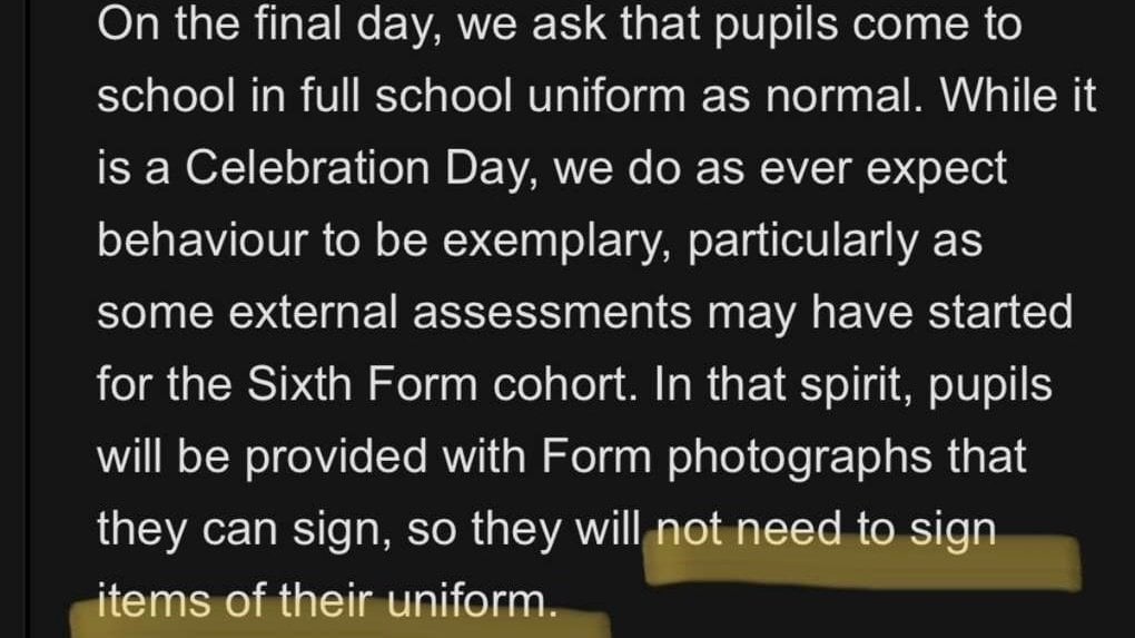 Petition · Signing school shirts. - United Kingdom · Change.org
