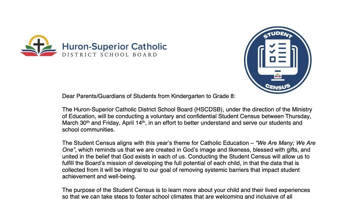 Petition · Urgent Action & Transparency: Huron-Superior Catholic ...