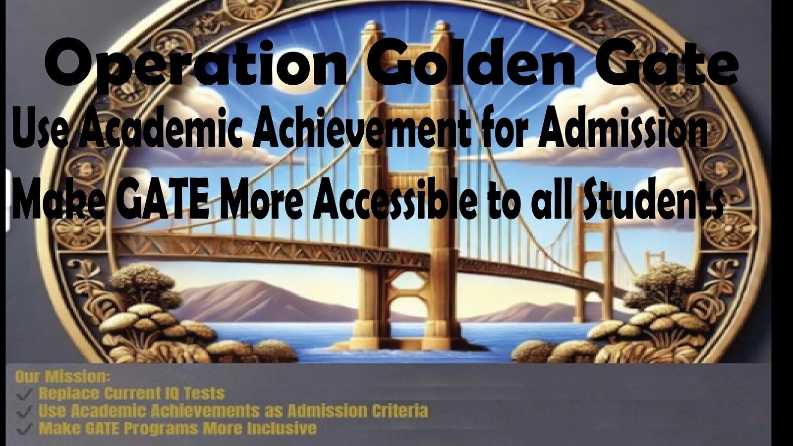 Petition · Revise GATE Program Admission Criteria to Include Academic ...