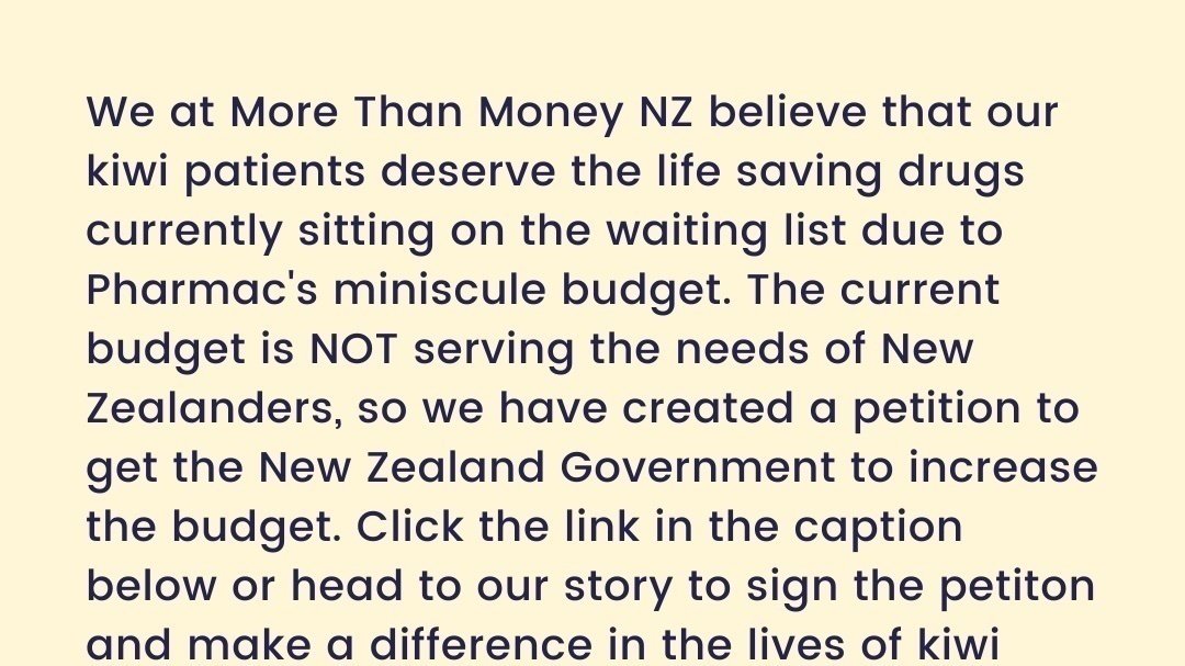 Petition · Petition for the New Zealand Government to increase PHARMAC ...