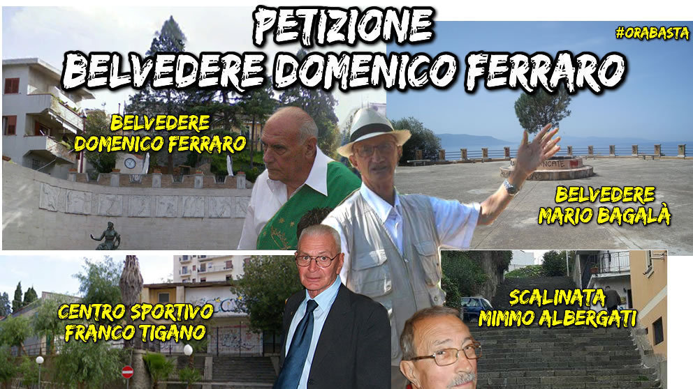 Petizione · Intitolazione "Belvedere Domenico Ferraro" - Italia · Change.org