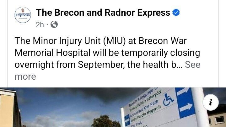 Petition · Keep Brecon hospital MIU out of hours OPEN! - Brecon, United ...