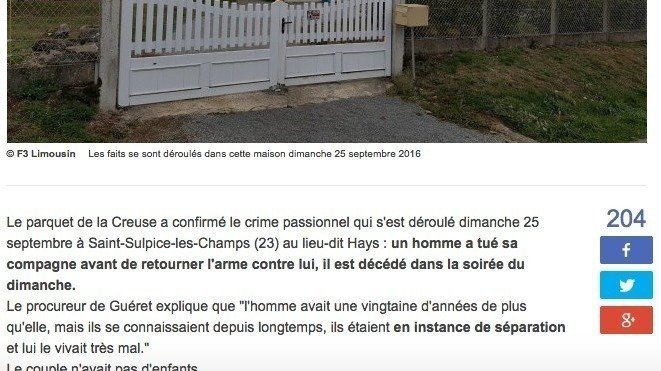 Petition update · #Féminicide en #Creuse. Proc S. Farges justifie : "il ...