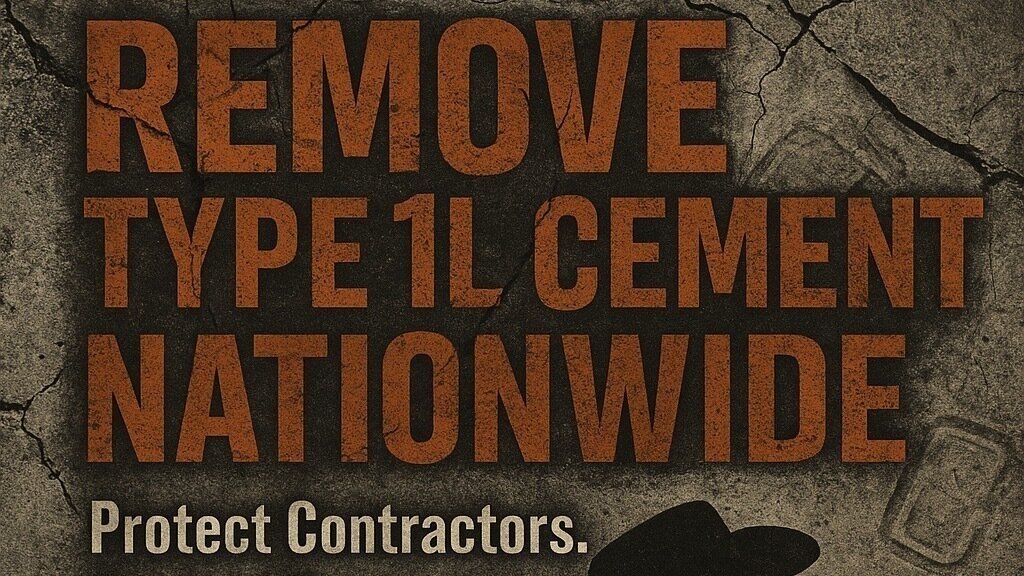 Petition · BAN TYPE 1L CEMENT - United States · Change.org
