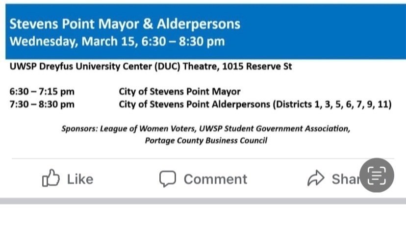 Petition · Include Craig Tesch in the Stevens Point Mayor Forum ...