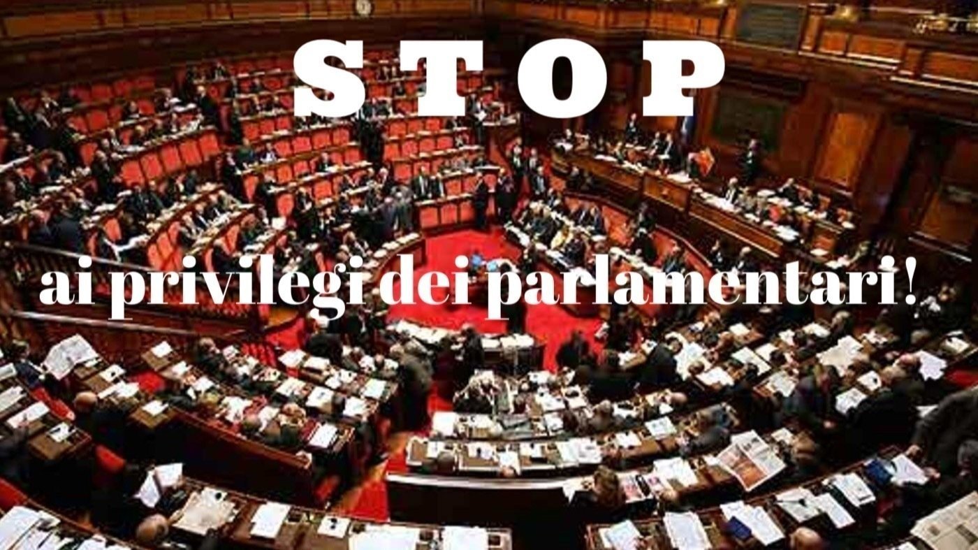 Petizione · STOP AI PRIVILEGI DEI PARLAMENTARI - Italia · Change.org