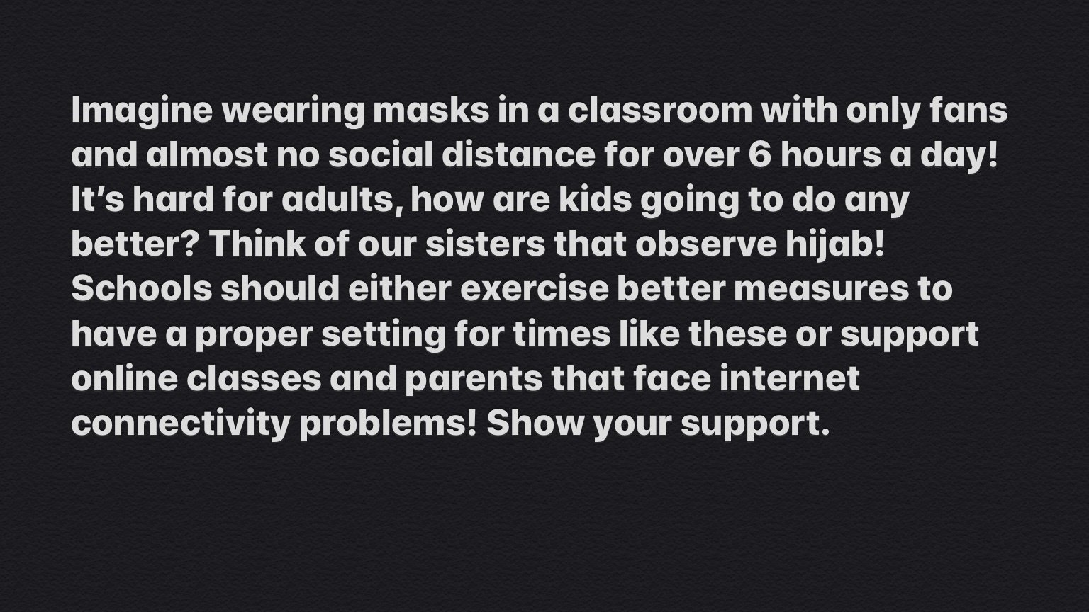 Petition · Don’t force students to study at school with inappropriate ...